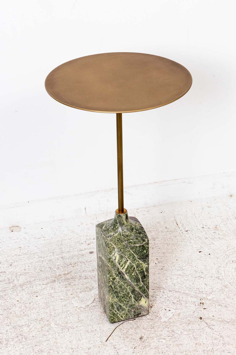 Ballam Table with Green Marble Base – The Antique And Artisan Gallery Online