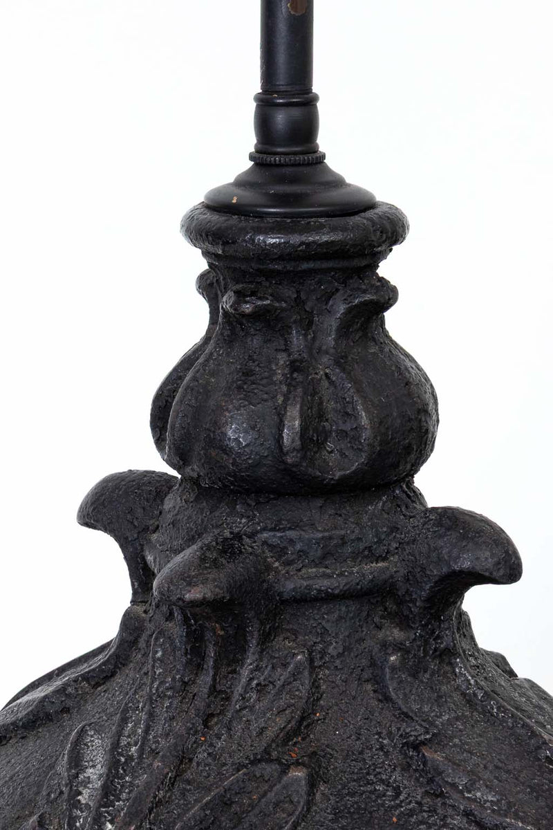 Pair of Cast Iron Urn Form Table Lamps – The Antique And Artisan ...