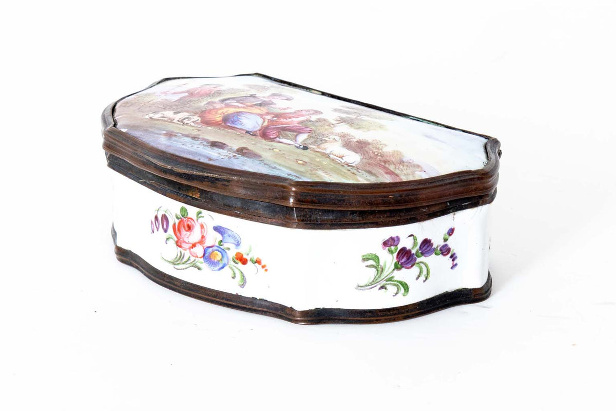 Large Battersea enamel box circa 1790 – The Antique And Artisan Gallery ...