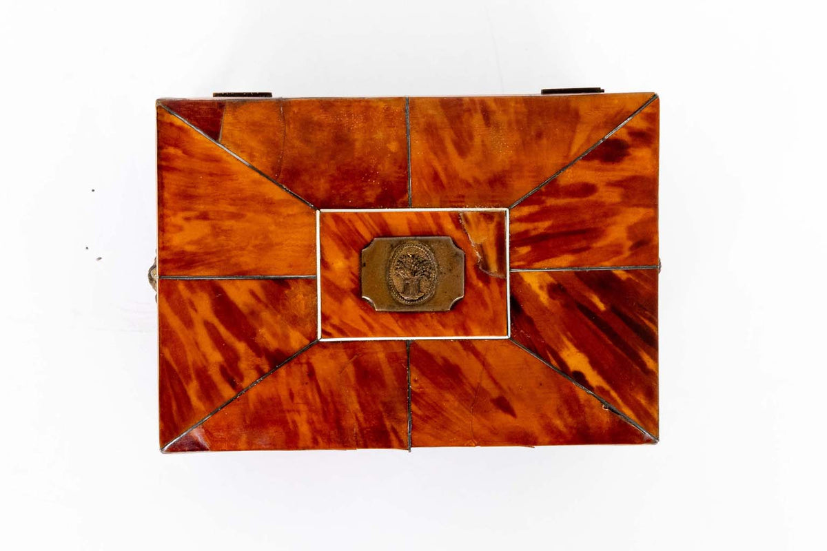 Regency Tortoise Sewing box with Implements – The Antique And Artisan ...