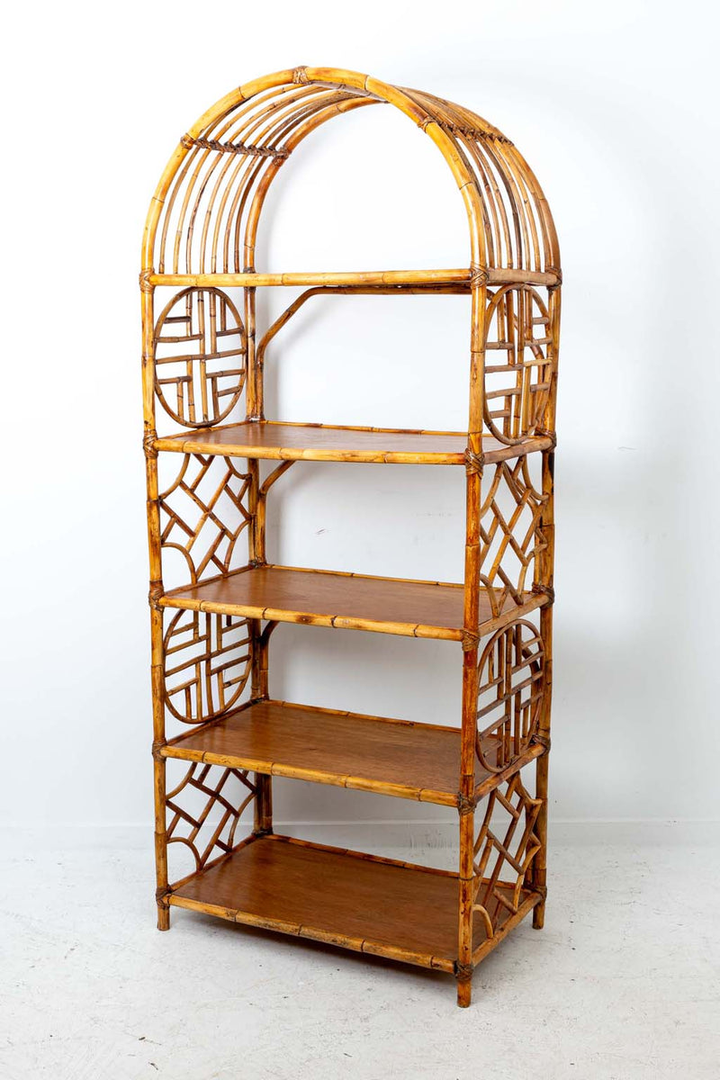 Arched Bamboo Shelf – The Antique And Artisan Gallery Online