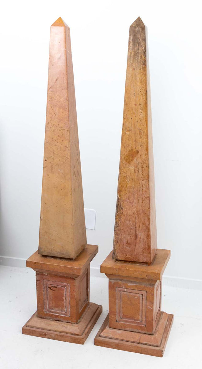 Pair of 20th Century Marble Obelisks – The Antique And Artisan Gallery ...