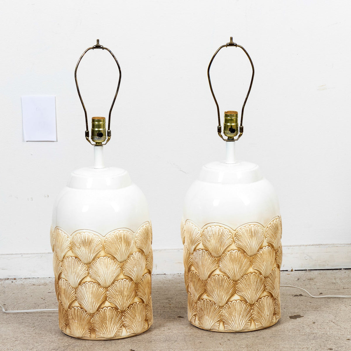 Pair of Clam Shell Lamps – The Antique And Artisan Gallery Online